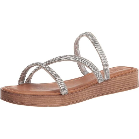 Bella Vita | Shoes | Nwt Bella Vita Onaitaly Sparkle Slide Flat Sandal ...